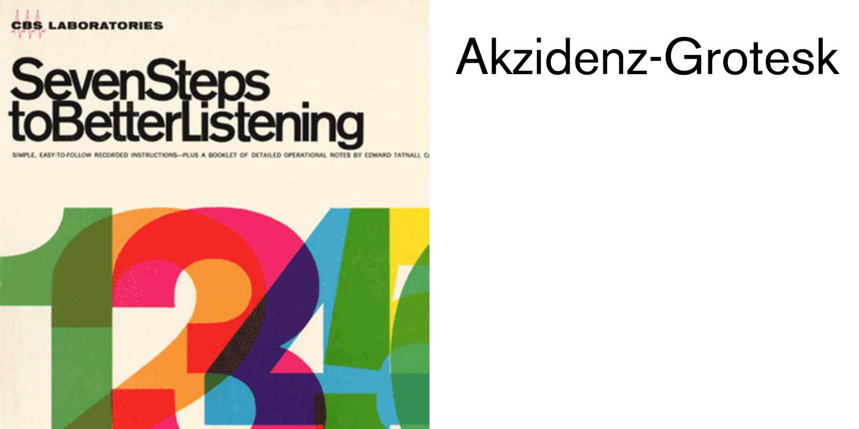 Seven Steps to Better Listening - Fonts In Use