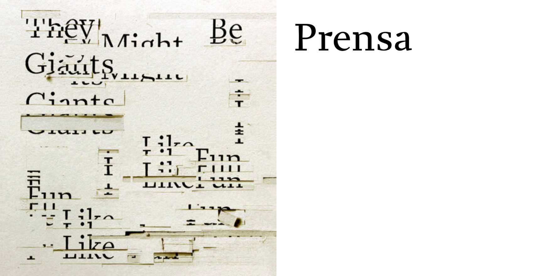 They Might Be Giants – I Like Fun album art - Fonts In Use