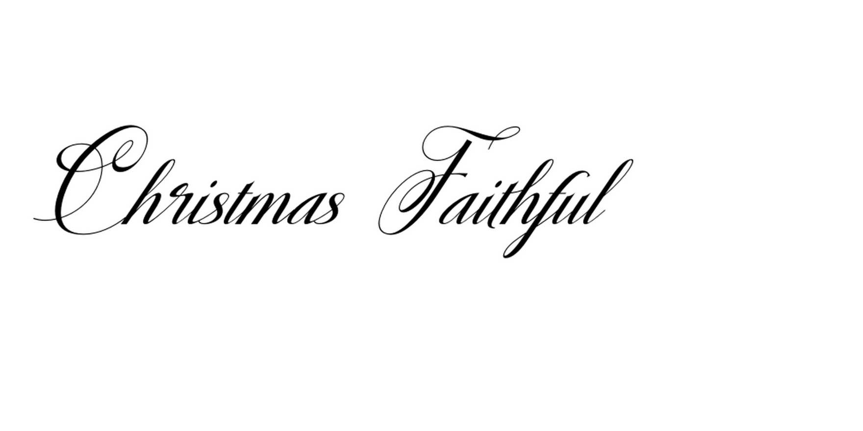 Christmas Faithful in use - Fonts In Use