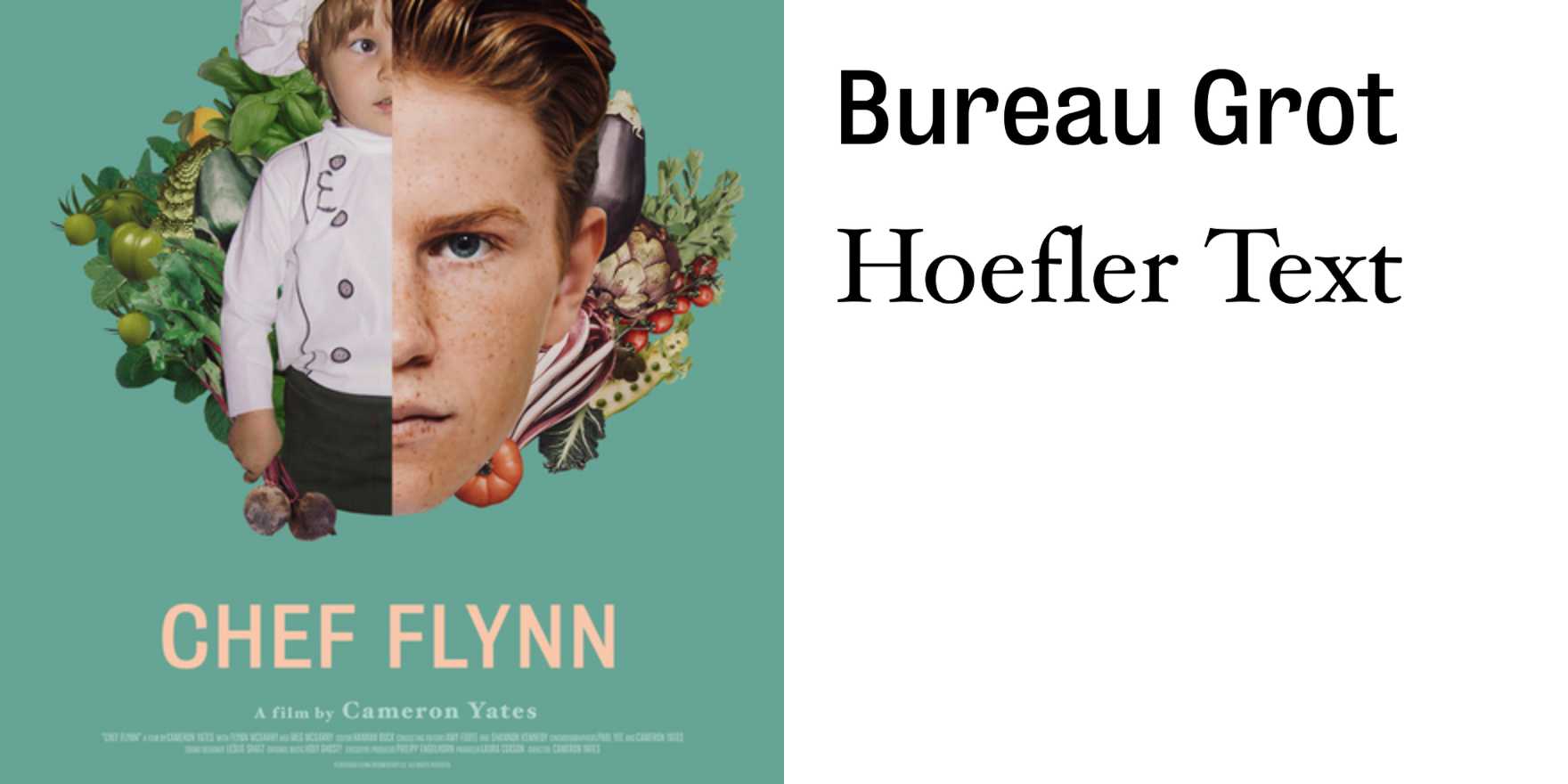 Chef Flynn movie poster - Fonts In Use