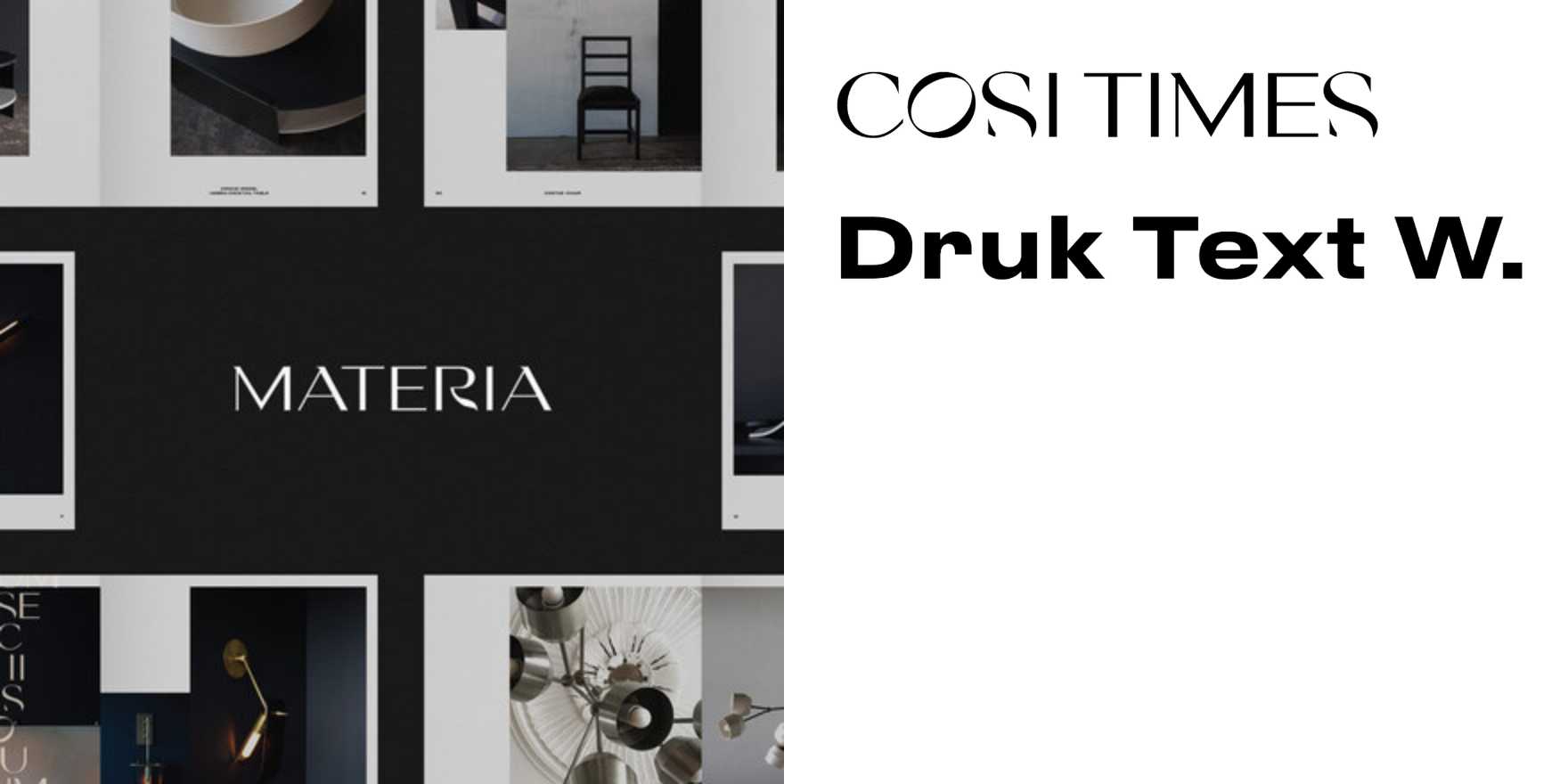 Materia - Fonts In Use