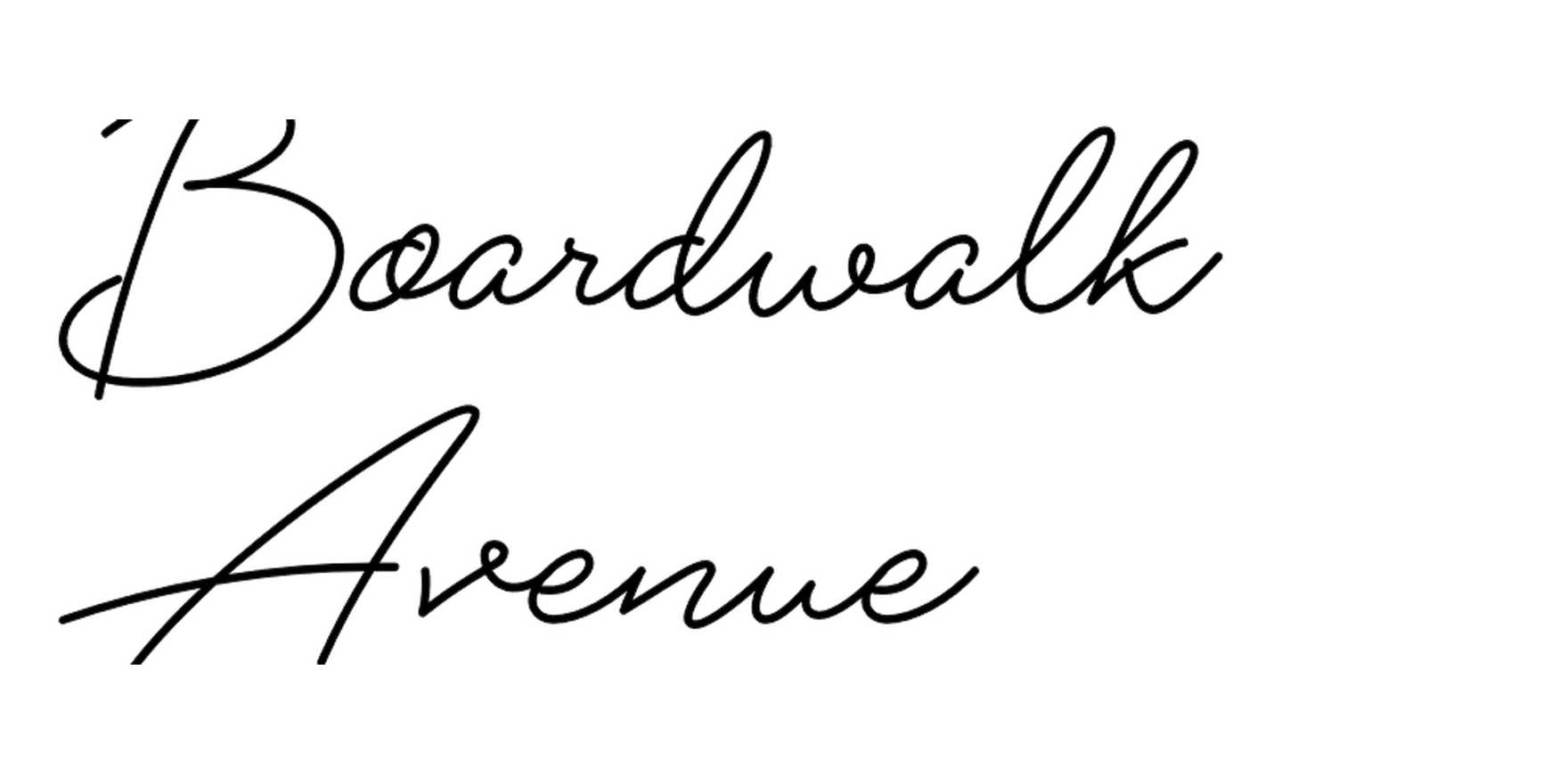 Boardwalk Avenue in use - Fonts In Use