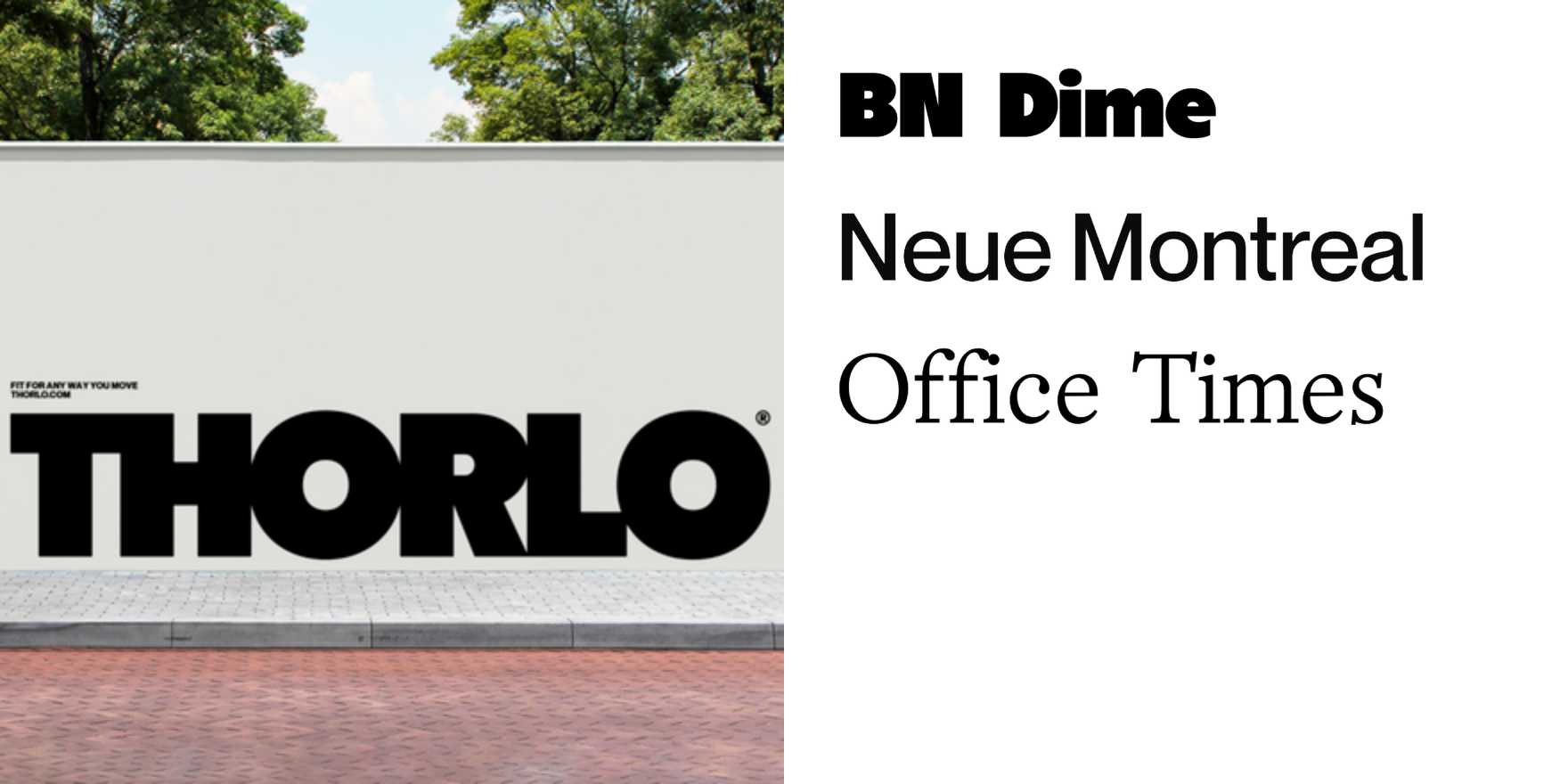 Thorlo (2023 rebrand) - Fonts In Use