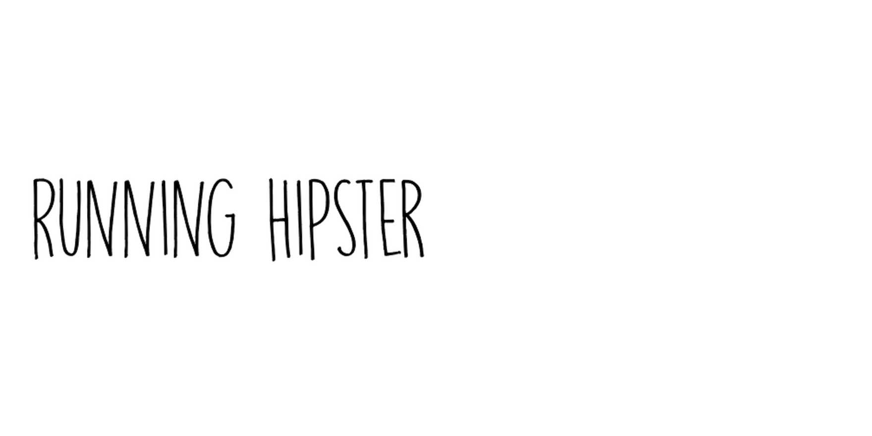 Running Hipster in use - Fonts In Use
