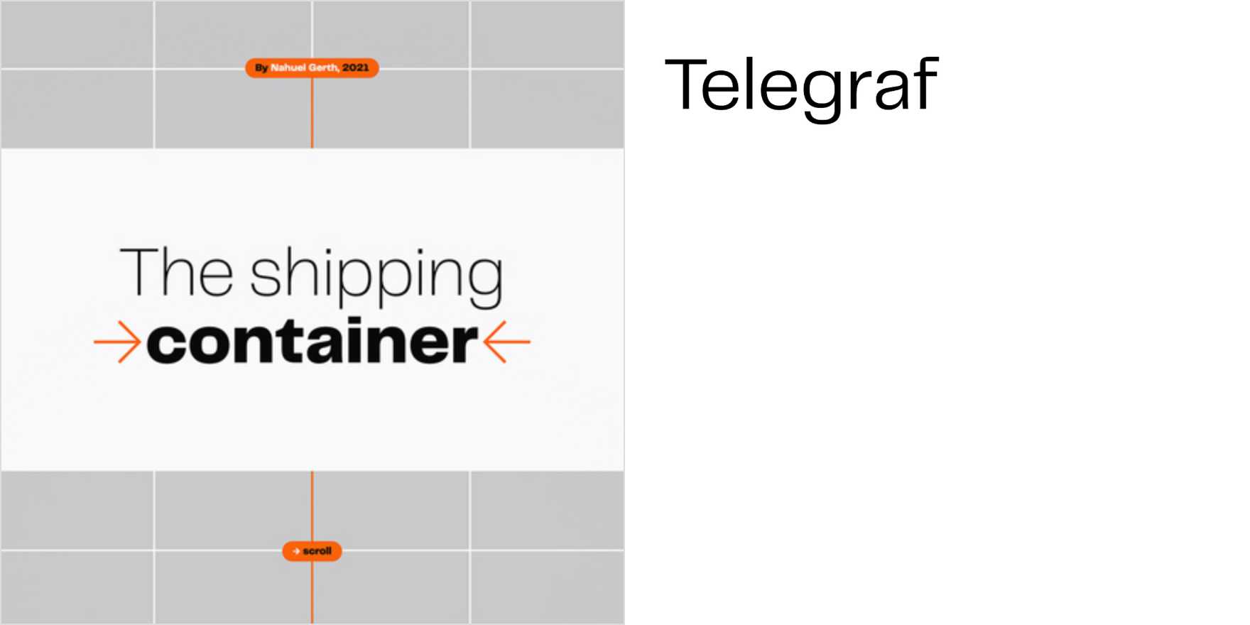 The Shipping Container website - Fonts In Use