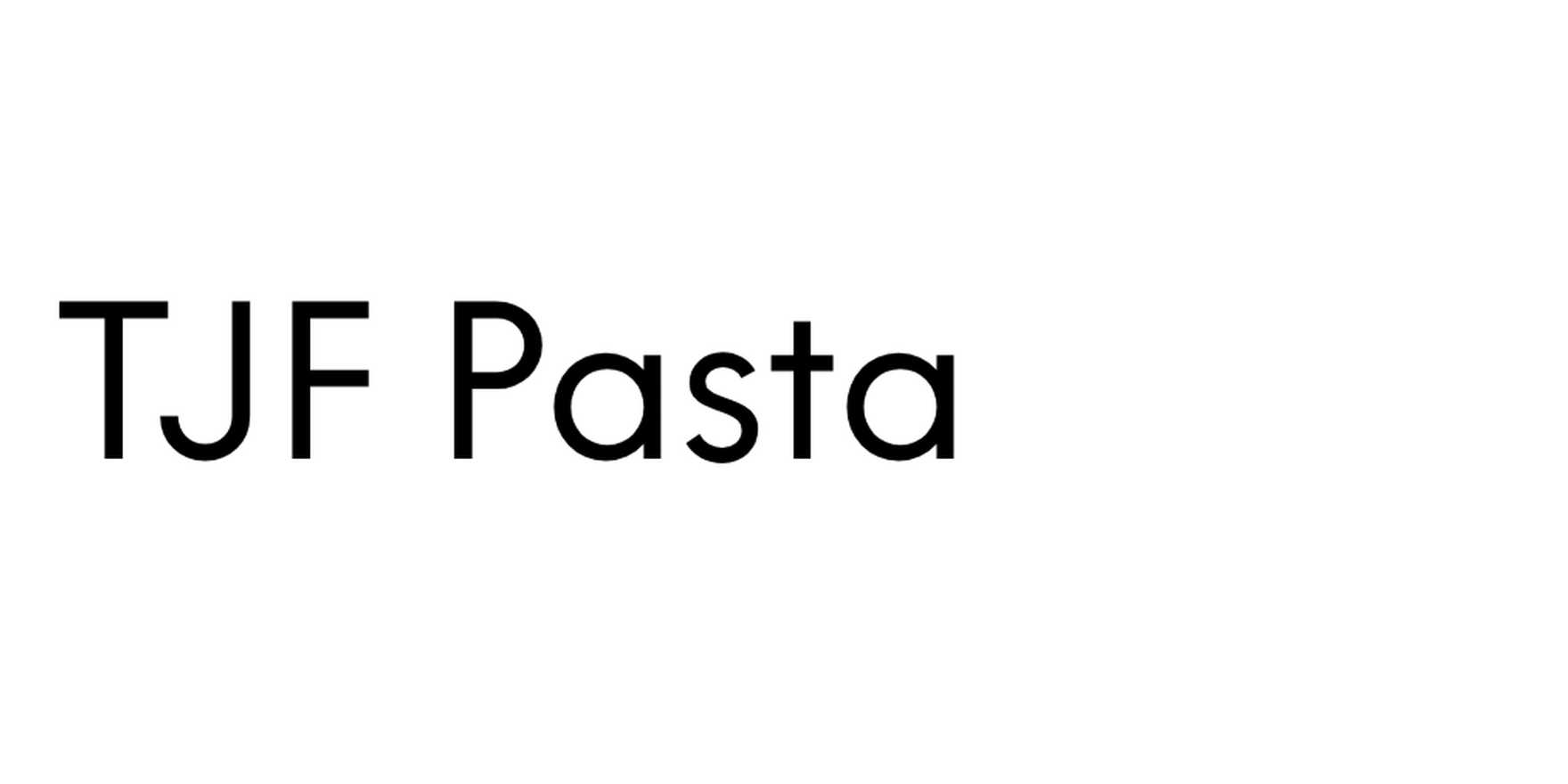 TJF Pasta in use - Fonts In Use