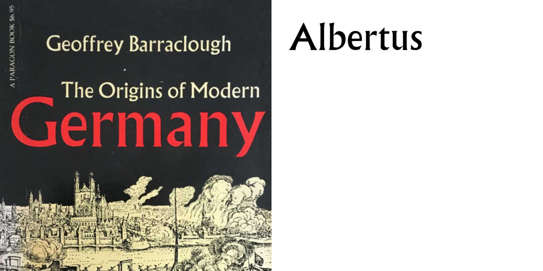 The Origins of Modern Germany, Paragon - Fonts In Use