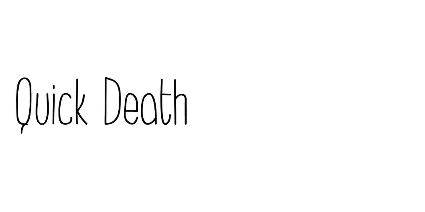 Quick Death in use - Fonts In Use