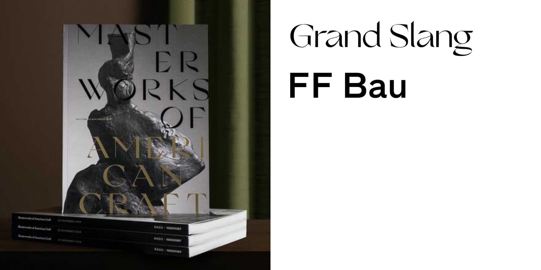 Masterworks of American Craft - Fonts In Use