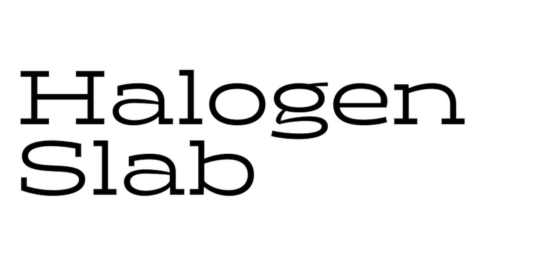 Halogen Slab in use - Fonts In Use