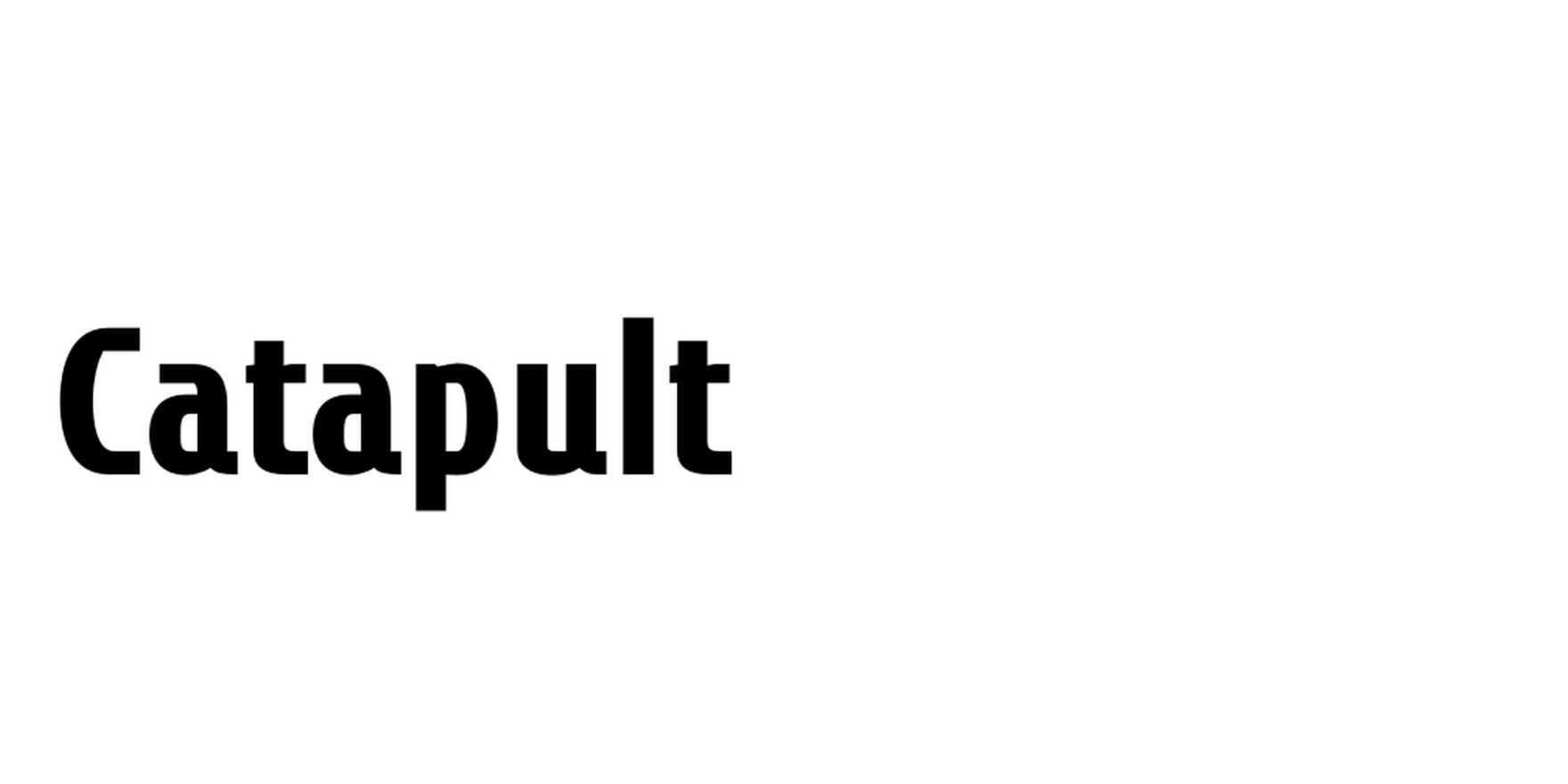 Catapult in use - Fonts In Use