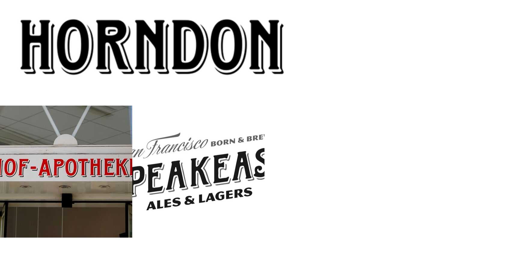 Horndon in use - Fonts In Use