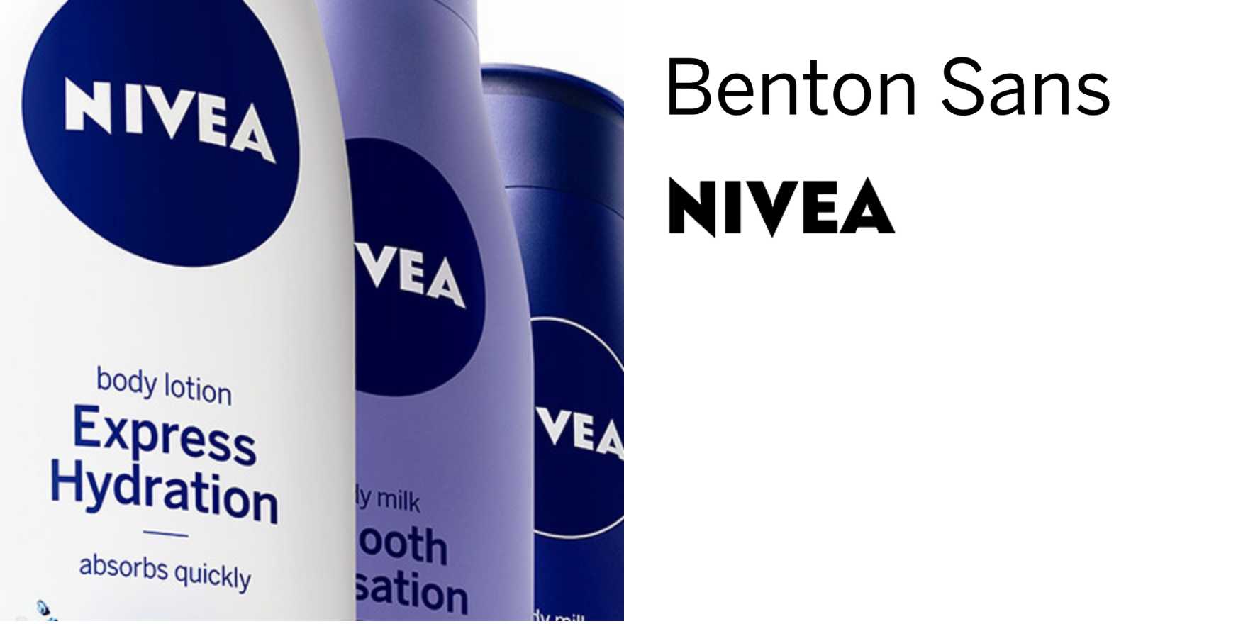 Nivea visual identity redesign (2012) - Fonts In Use