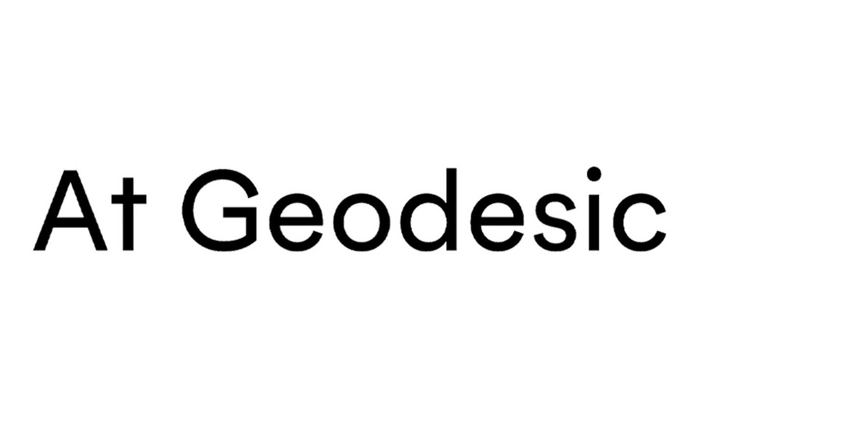 At Geodesic in use - Fonts In Use
