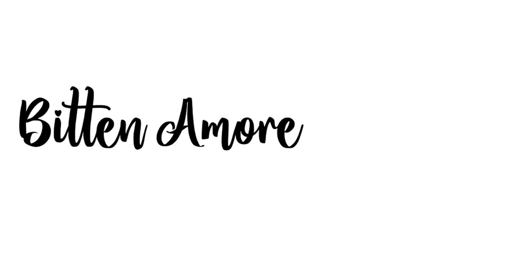 Bitten Amore in use - Fonts In Use