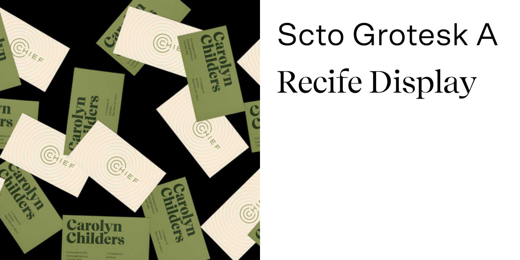 Chief network - Fonts In Use