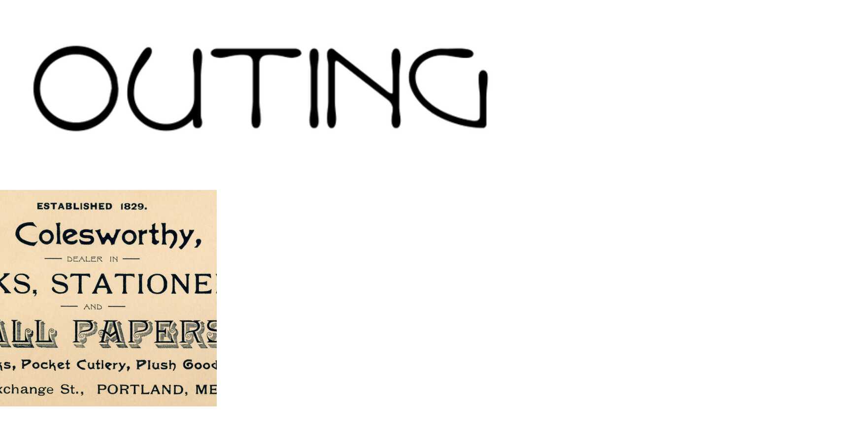 Outing in use - Fonts In Use