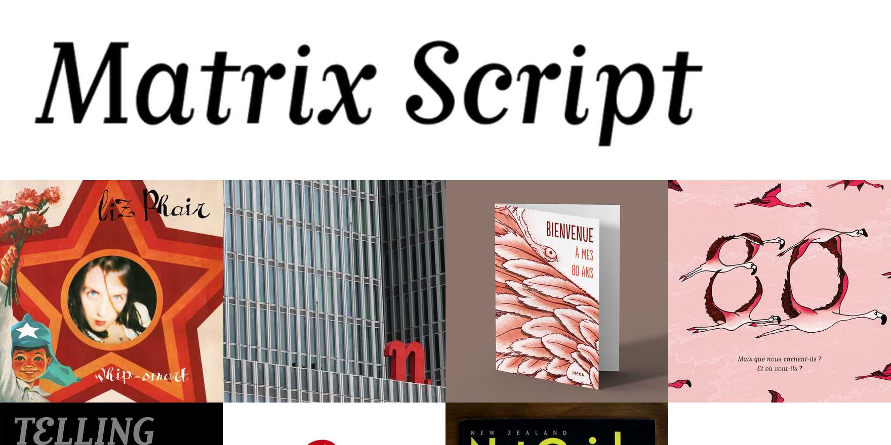 Matrix Script in use - Fonts In Use