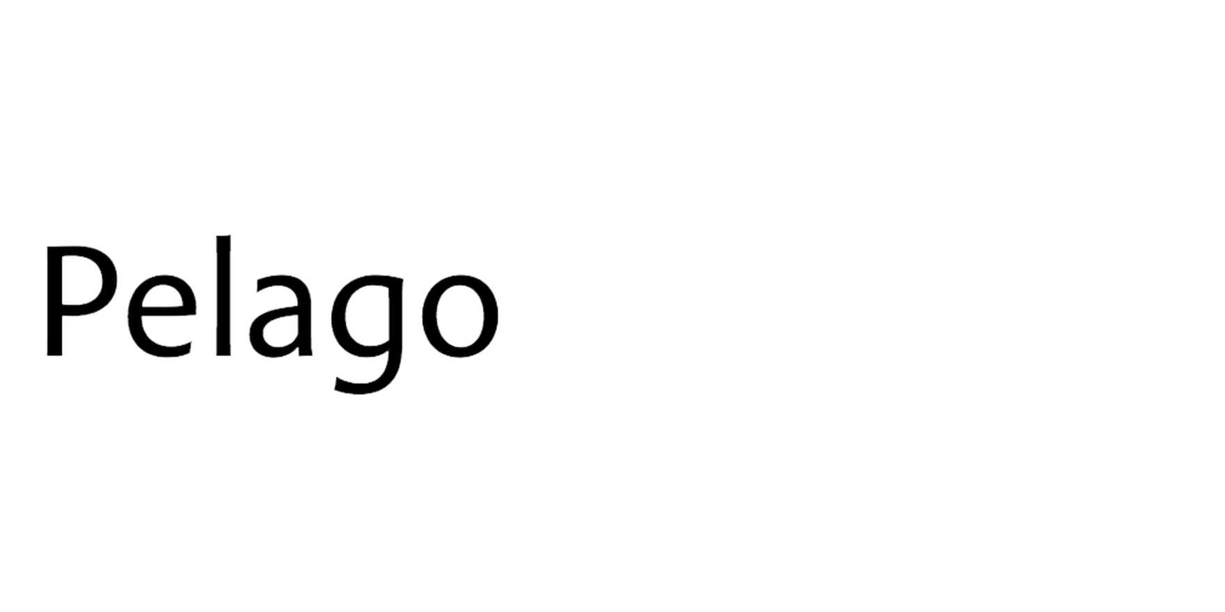Pelago in use - Fonts In Use