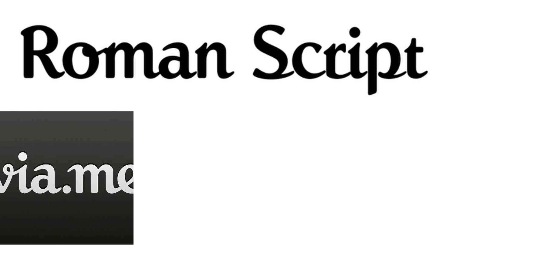 Roman Script in use - Fonts In Use