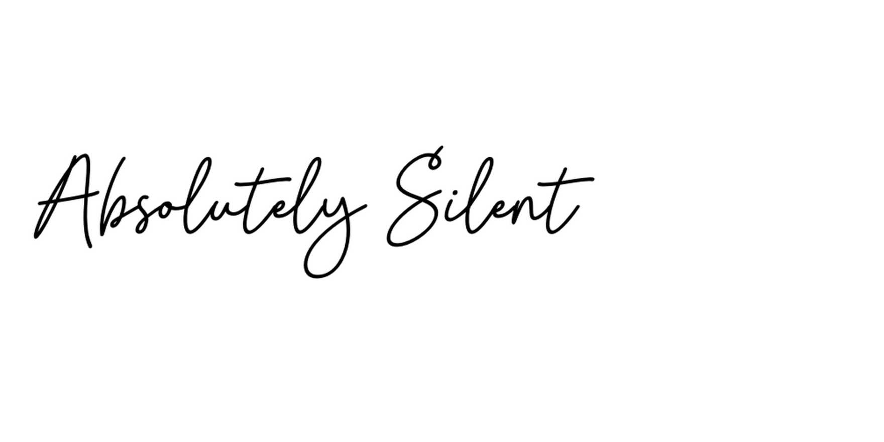 Absolutely Silent in use - Fonts In Use