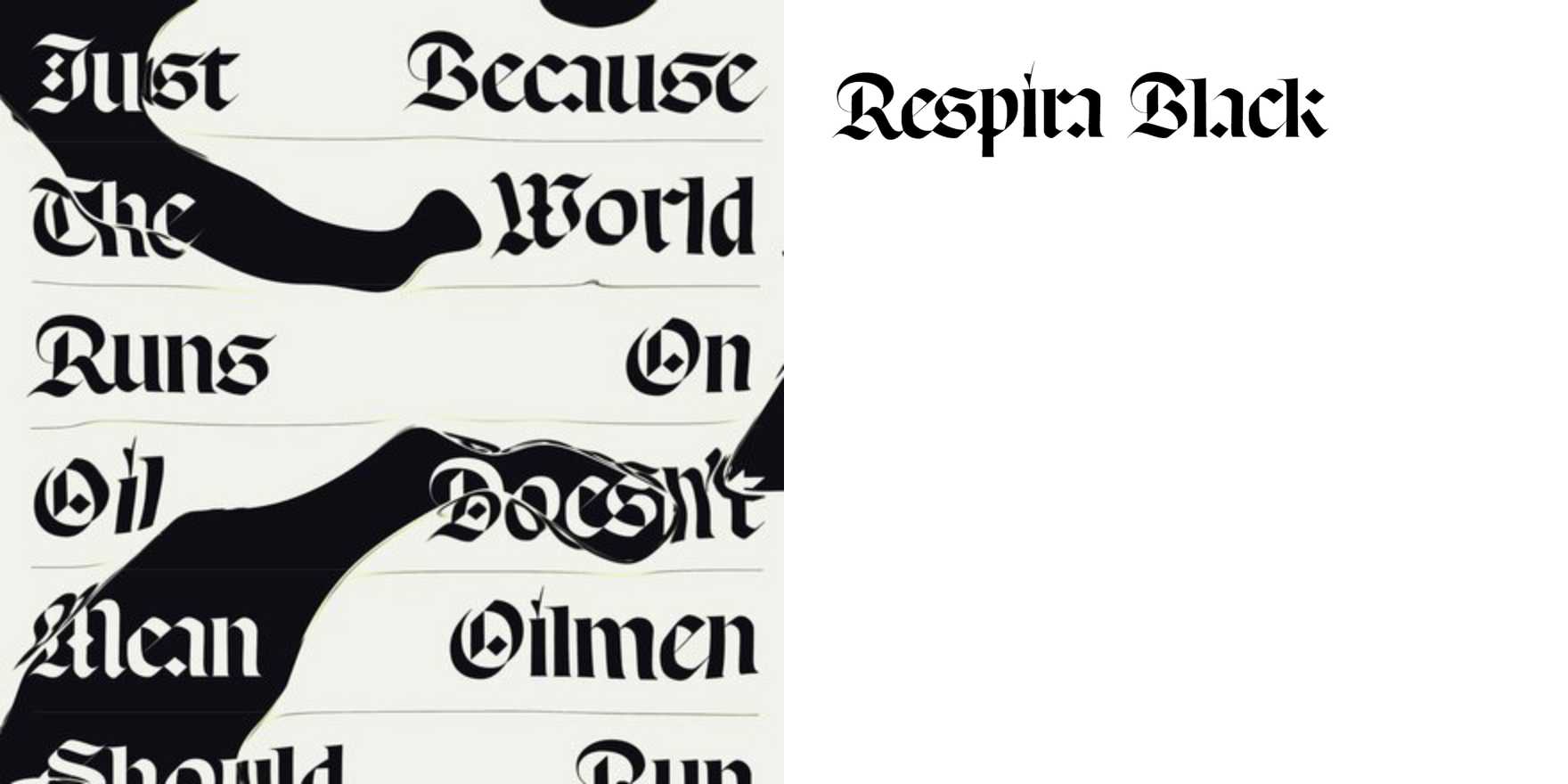 Respira poster series - Fonts In Use