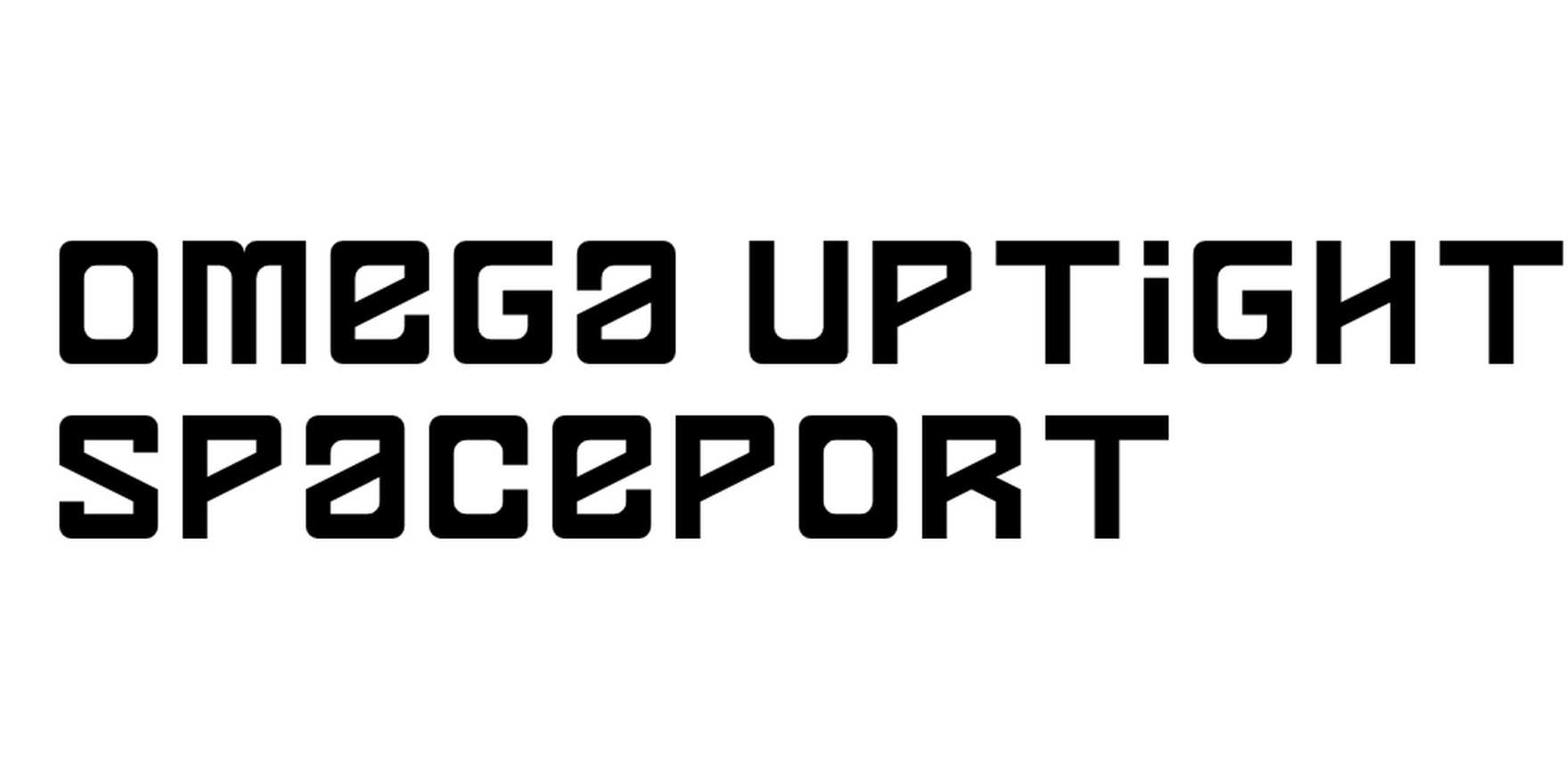 Omega Uptight Spaceport in use - Fonts In Use