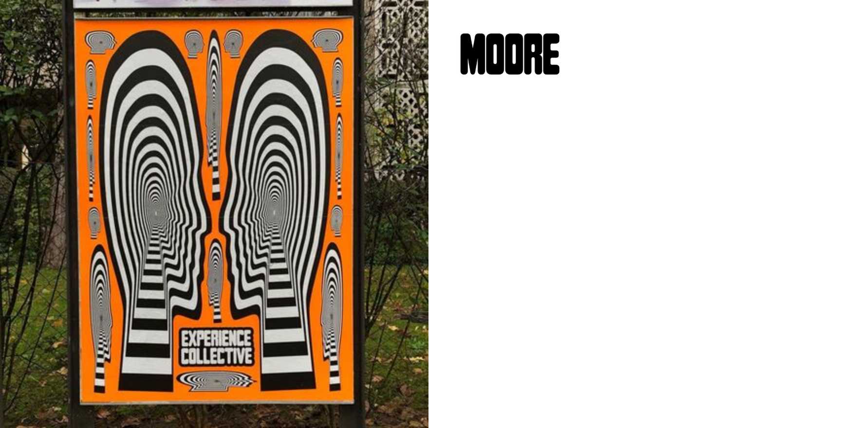 Experience Collective poster - Fonts In Use