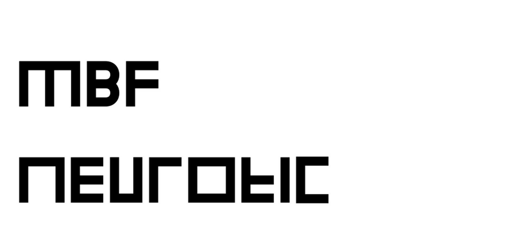 MBF Neurotic in use - Fonts In Use