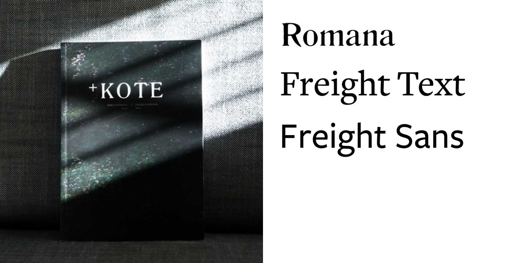 +Kote No. 12, “Inkludering /Ekskludering” - Fonts In Use