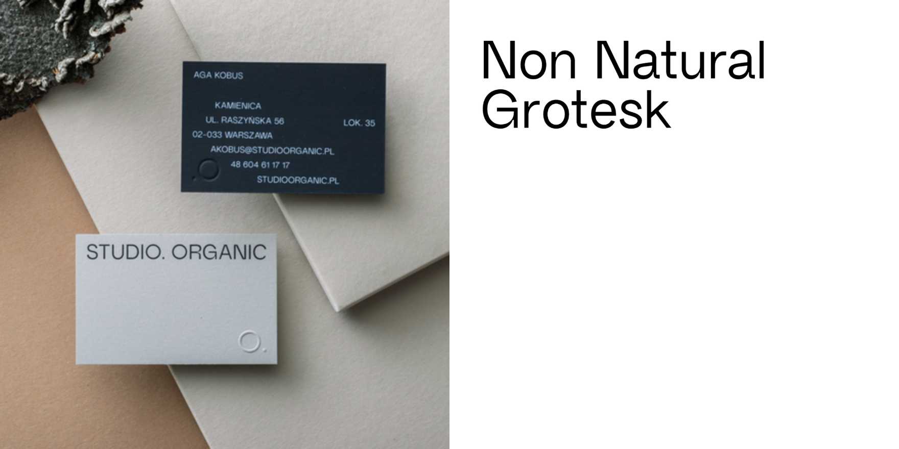 Studio Organic - Fonts In Use