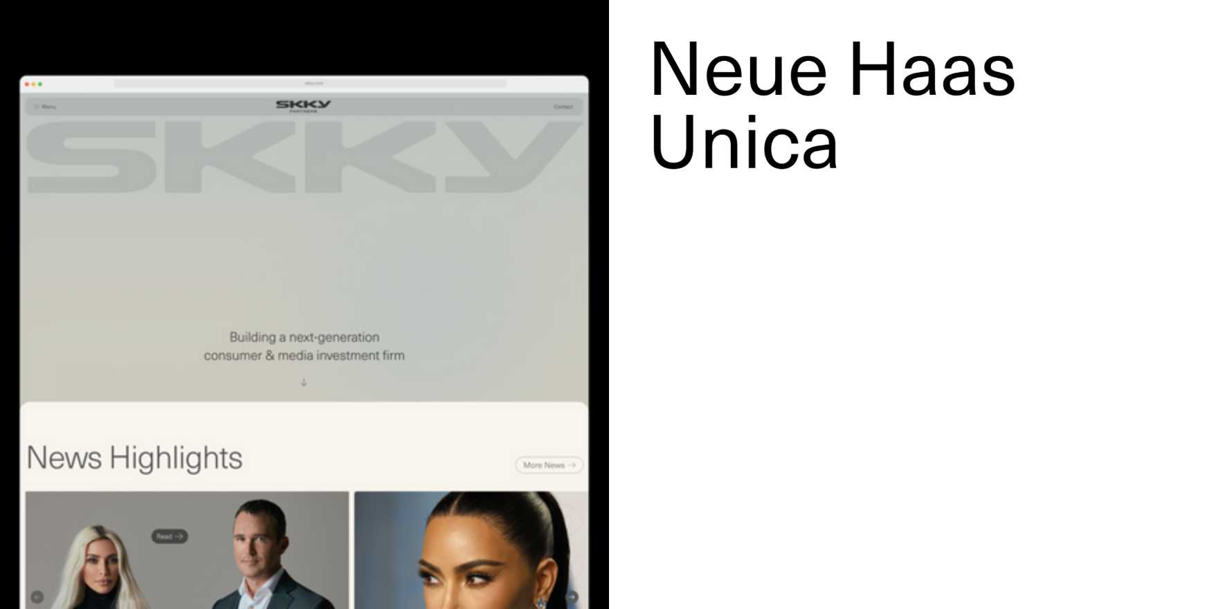 SKKY Partners - Fonts In Use