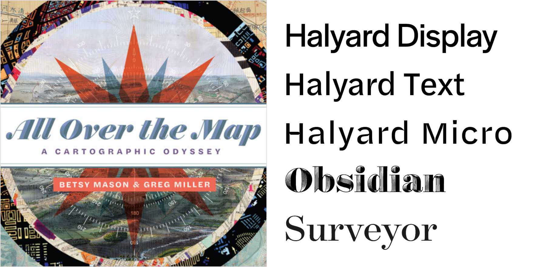 All Over The Map - Fonts In Use