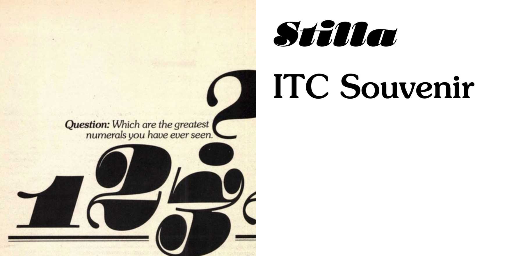 Stilla promo - Fonts In Use