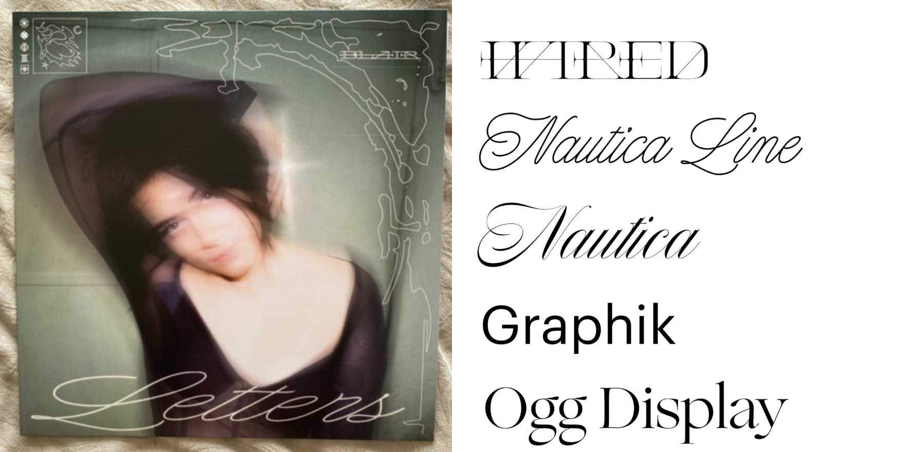 Mariana Blair – Letters EP - Fonts In Use