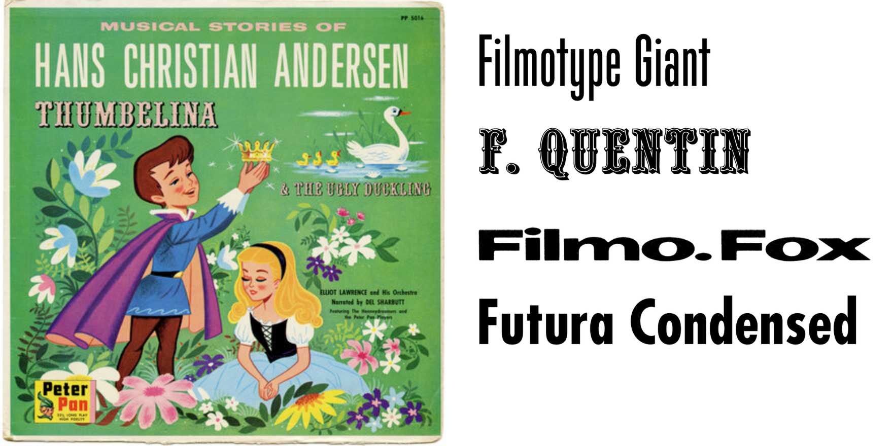 Musical Stories Of Hans Christian Andersen album art - Fonts In Use