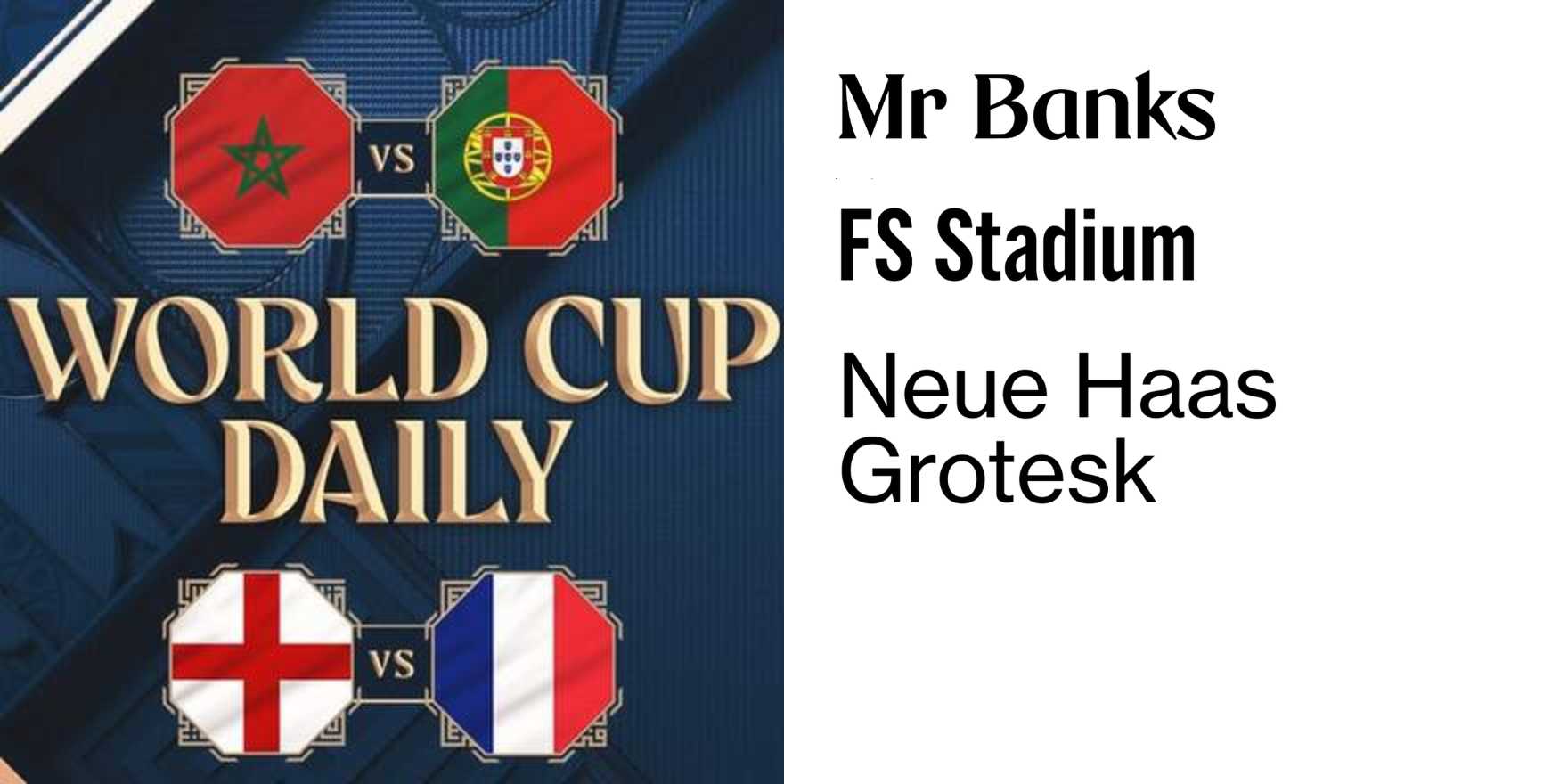 Fox Sports World Cup 2022 website - Fonts In Use