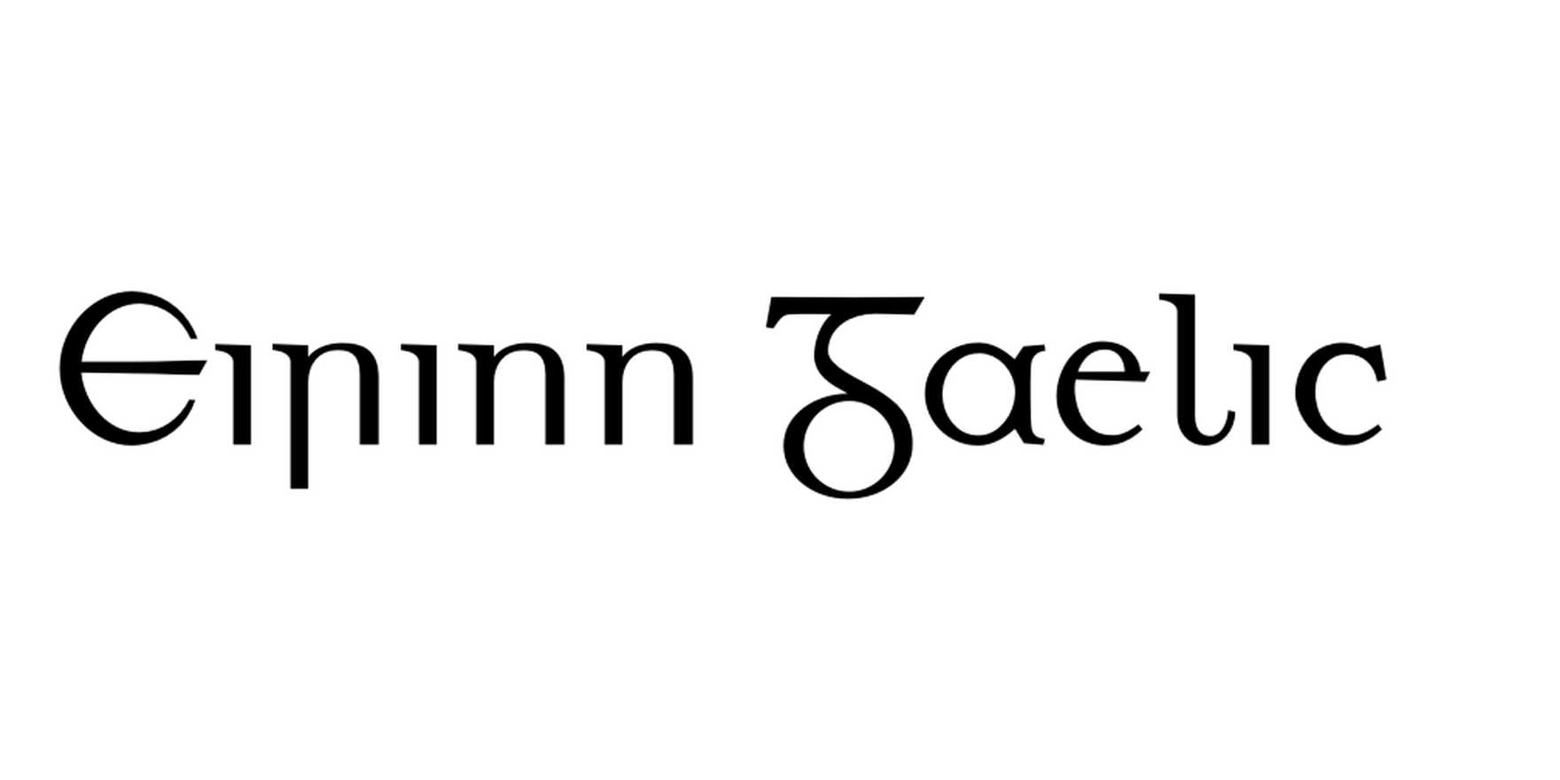 Eirinn Gaelic in use - Fonts In Use