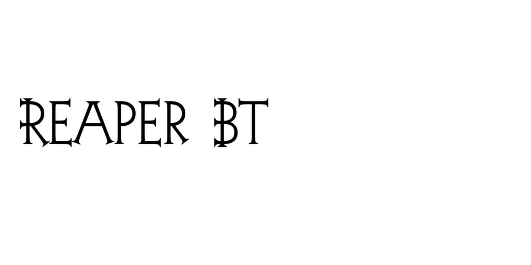 Reaper BT in use - Fonts In Use