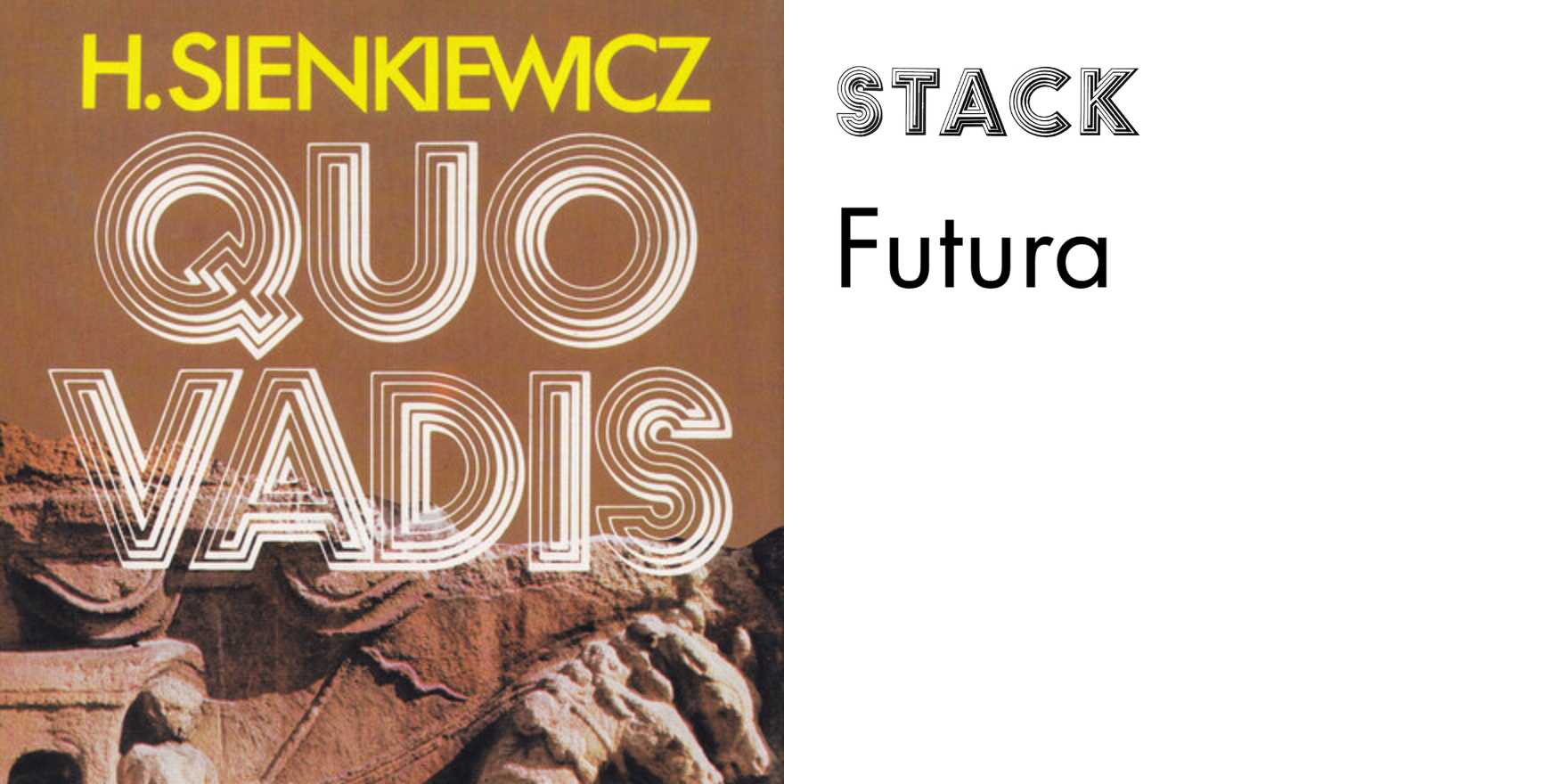 Quo Vadis by Henryk Sienkiewicz, Neuer Kaiser Verlag - Fonts In Use