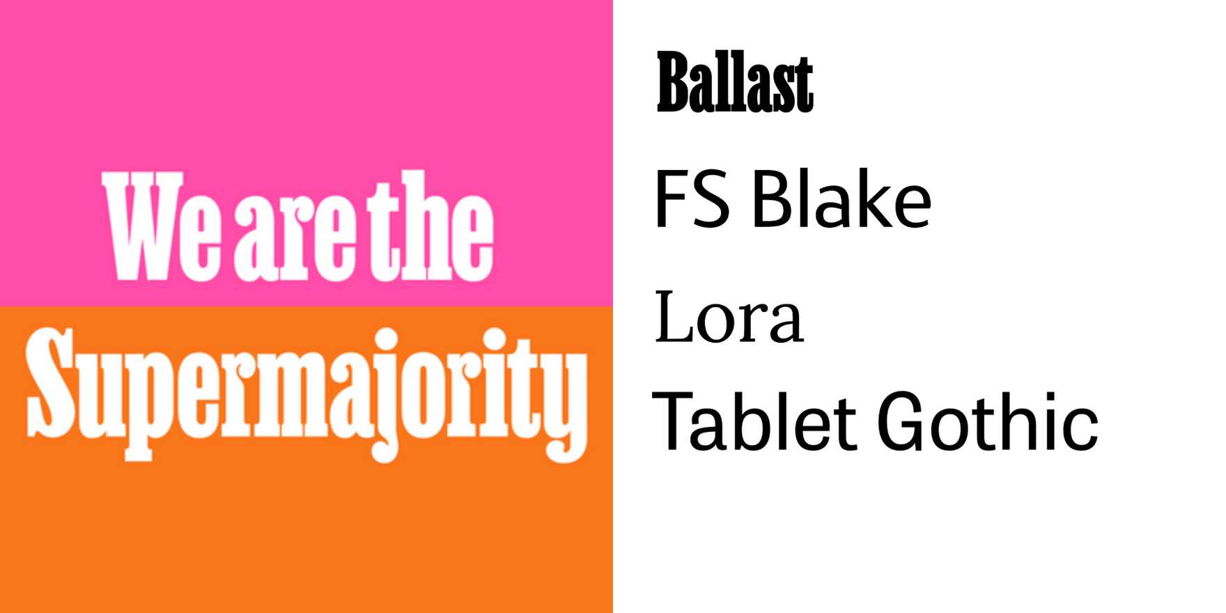 Supermajority identity system - Fonts In Use