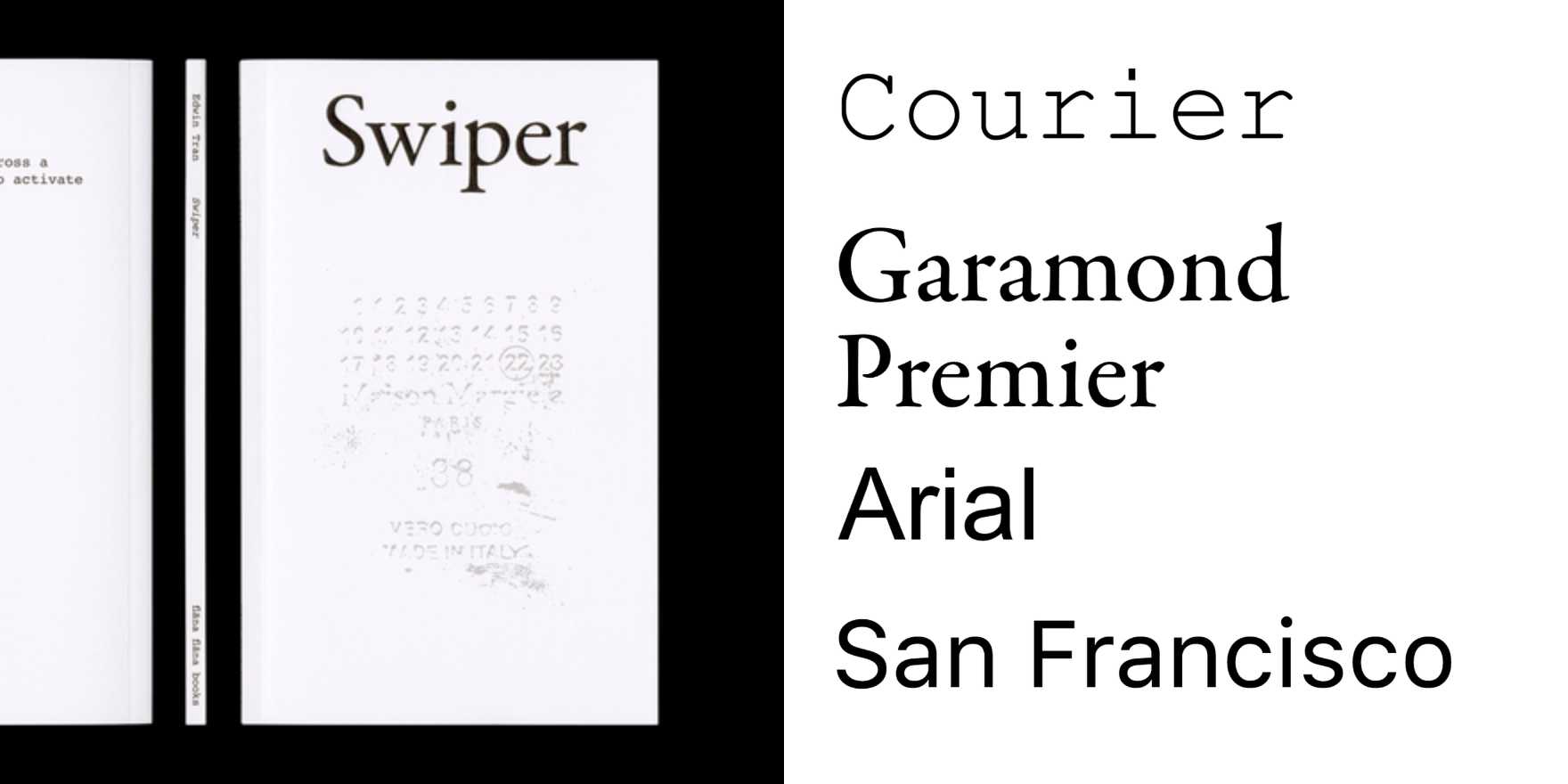 Swiper by Edwin Tran - Fonts In Use