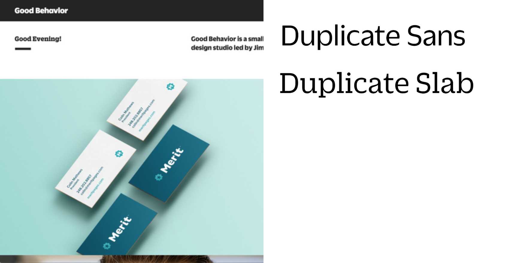 Good Behavior - Fonts In Use