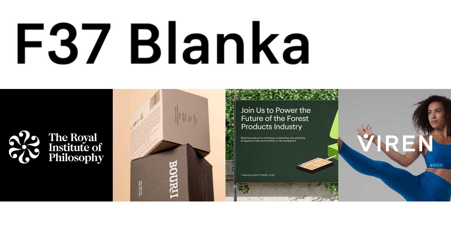 F37 Blanka in use - Fonts In Use