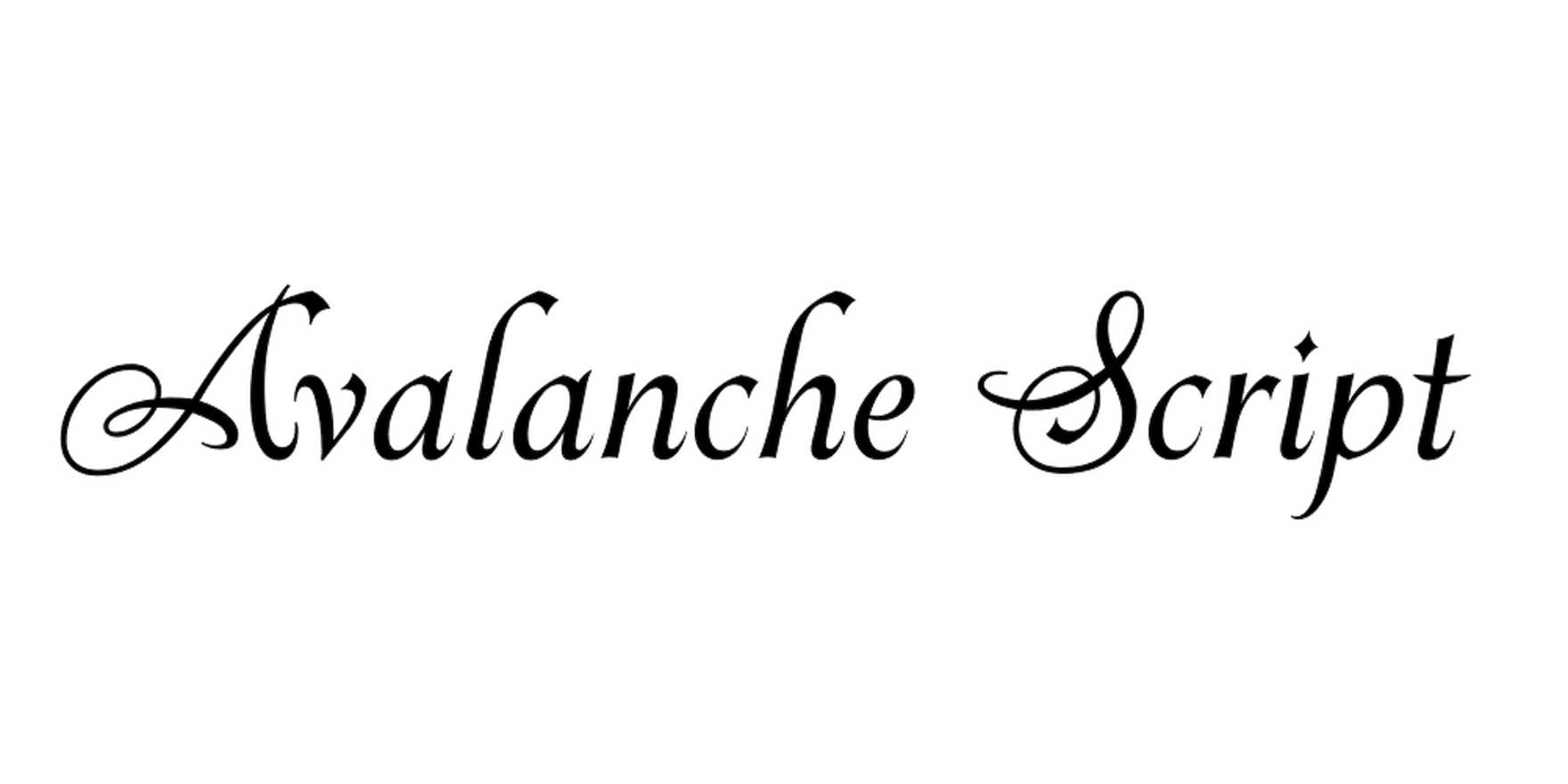 Avalanche Script in use - Fonts In Use