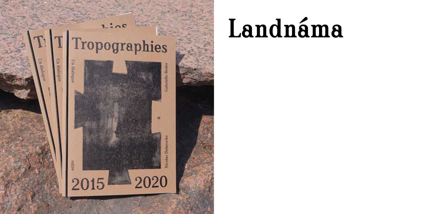 Tropographies 2015–2020 - Fonts In Use