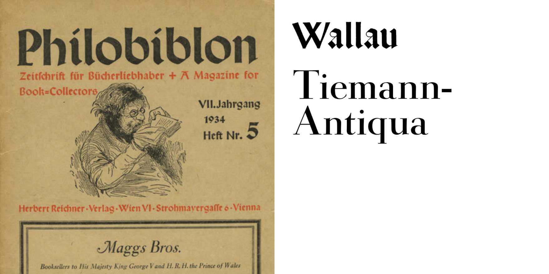 Philobiblon, vol. VII - Fonts In Use