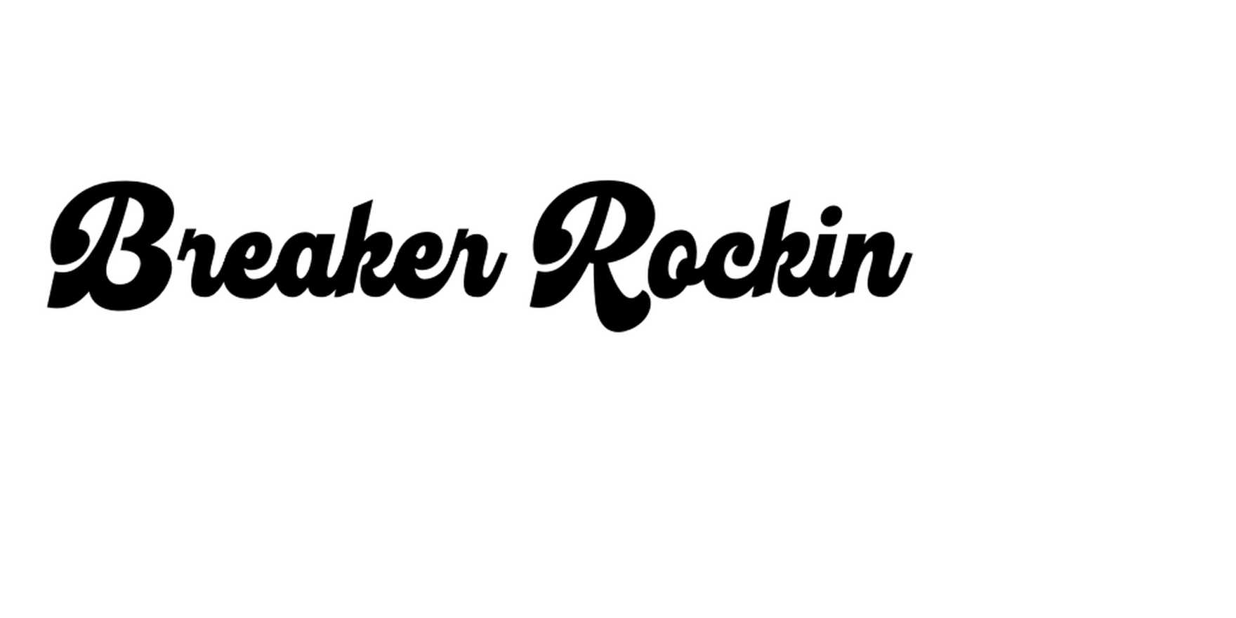 Breaker Rockin in use - Fonts In Use