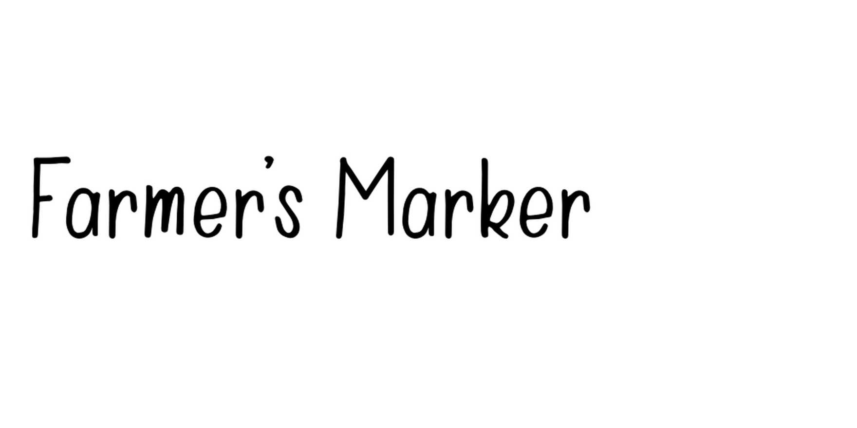 Farmer's Marker in use - Fonts In Use