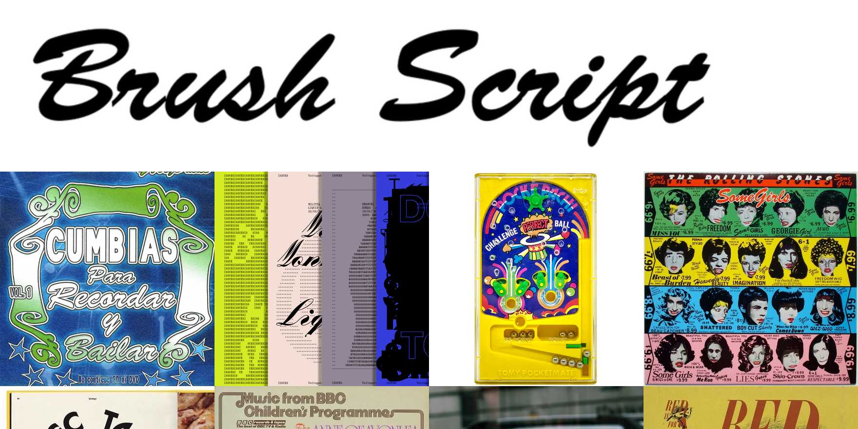 Brush Script in use - Fonts In Use